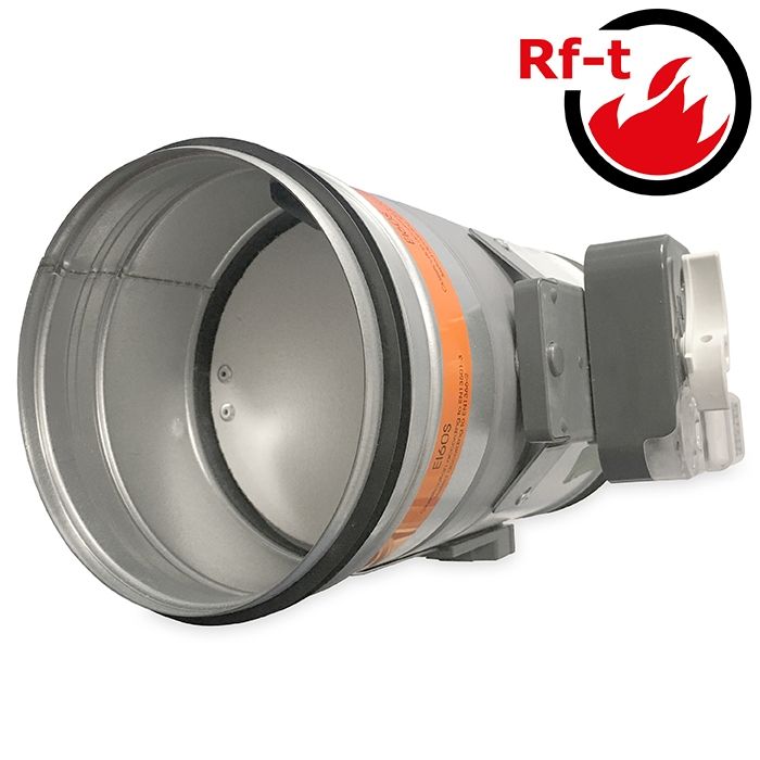 Brandklep Ø 315mm, handbediening met smeltlood bij 72°C + veer (type ...