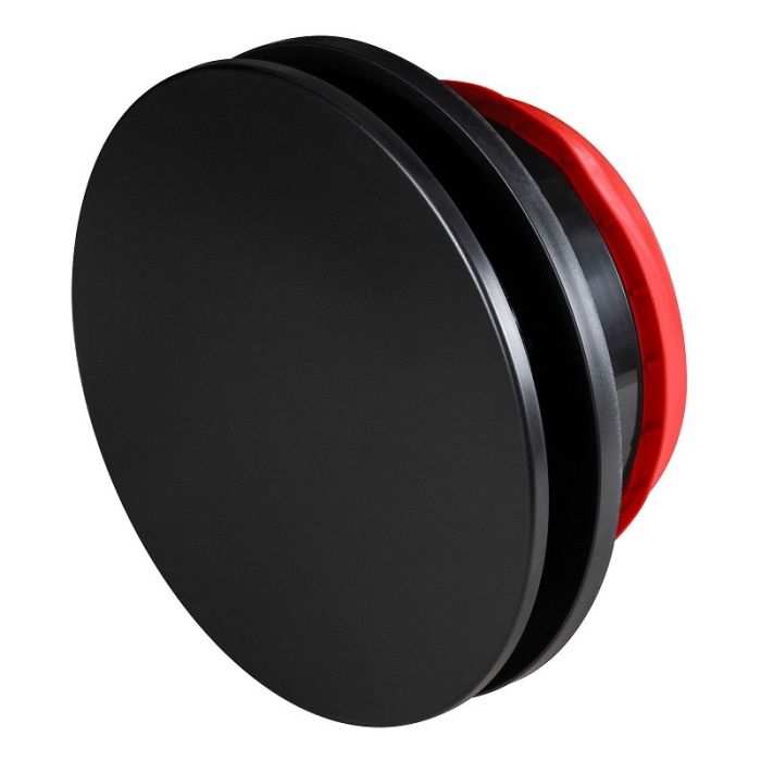 Whisper designventiel zwart 125mm - WV125 - Ventilatieshop.be